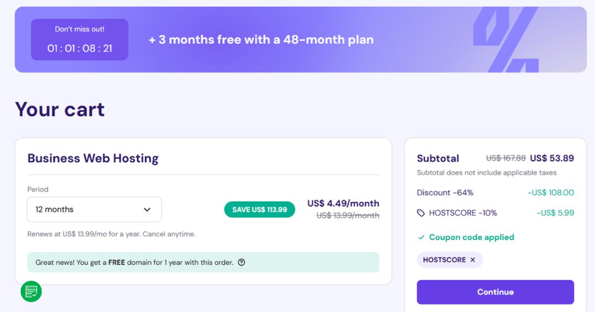 Hostinger Coupon Code: Discount up to 77% (June 2025)